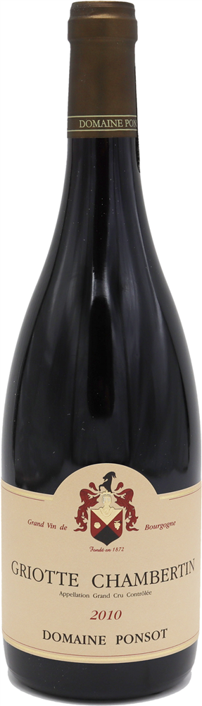 Ponsot Griotte Chambertin 2010 - Wine In Time